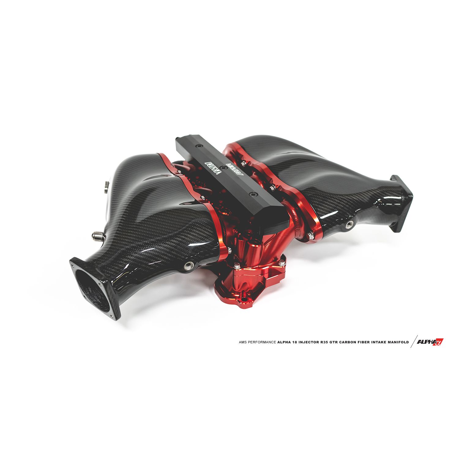 ALPHA Performance R35 GT-R Carbon Fiber Intake Manifold Plenum Set ...